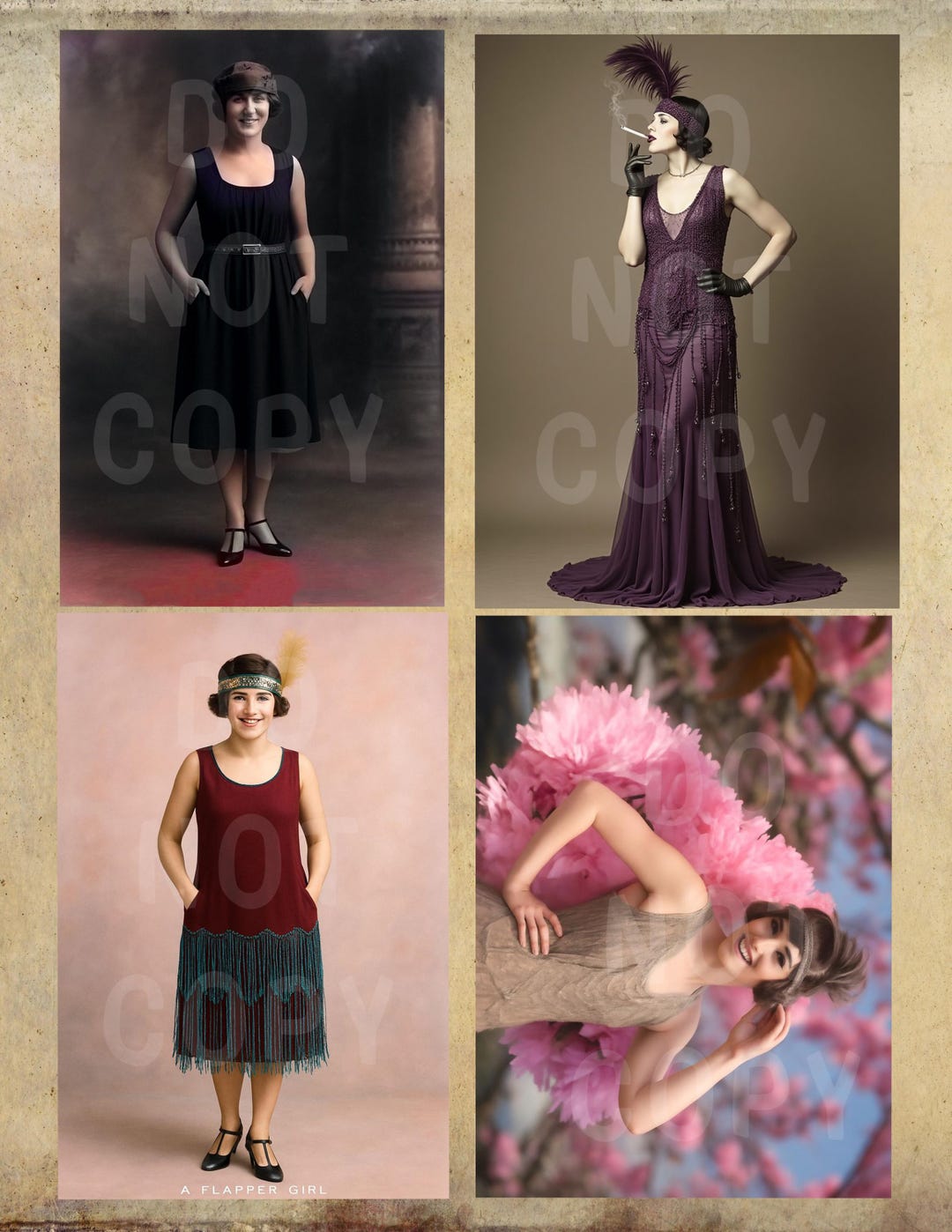 Vintage Women Photography 1920s Flapper Girls Art Junk Journals Digital ...