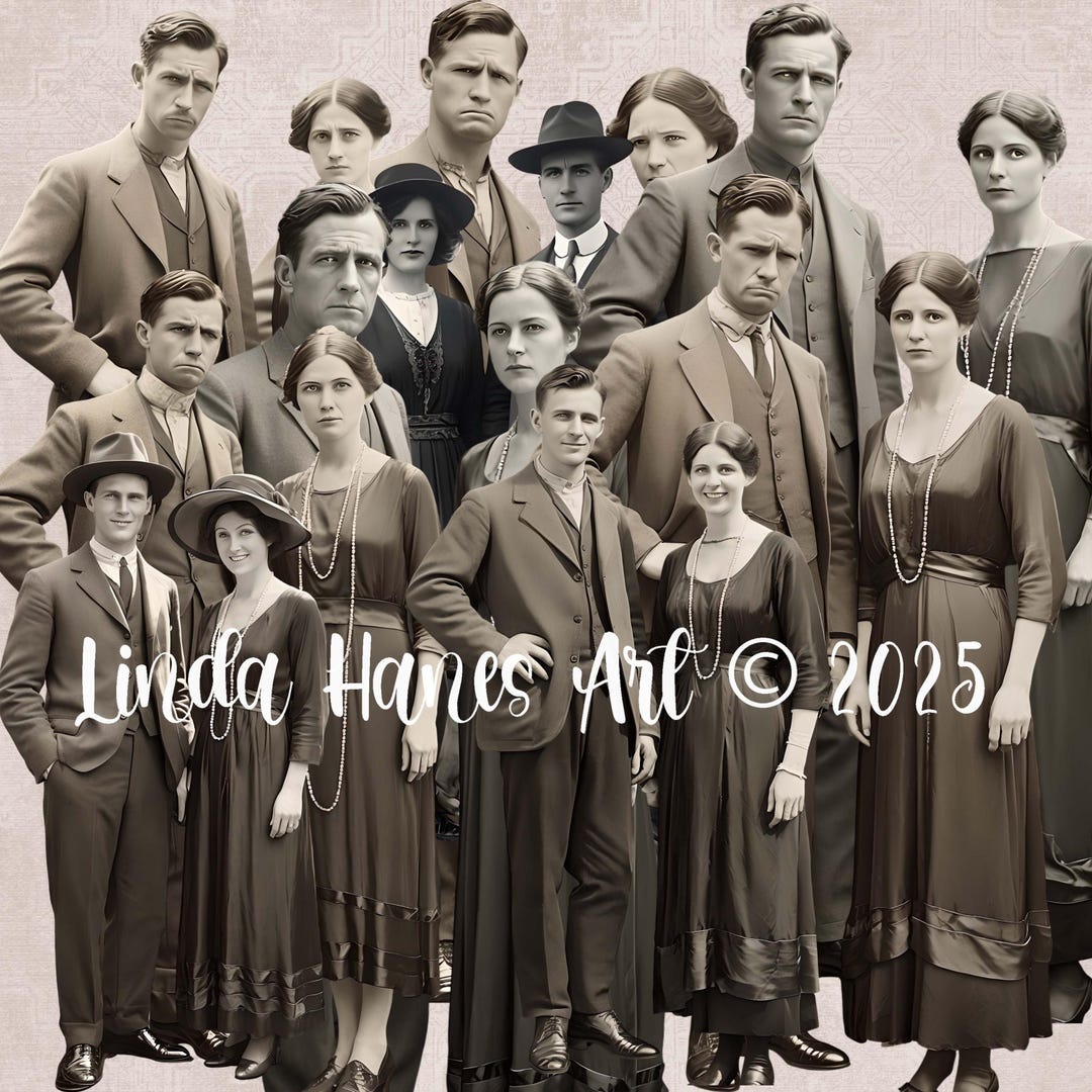 1920s 1930s Vintage Portraits Couples Photography People 9 PNG Sepia ...