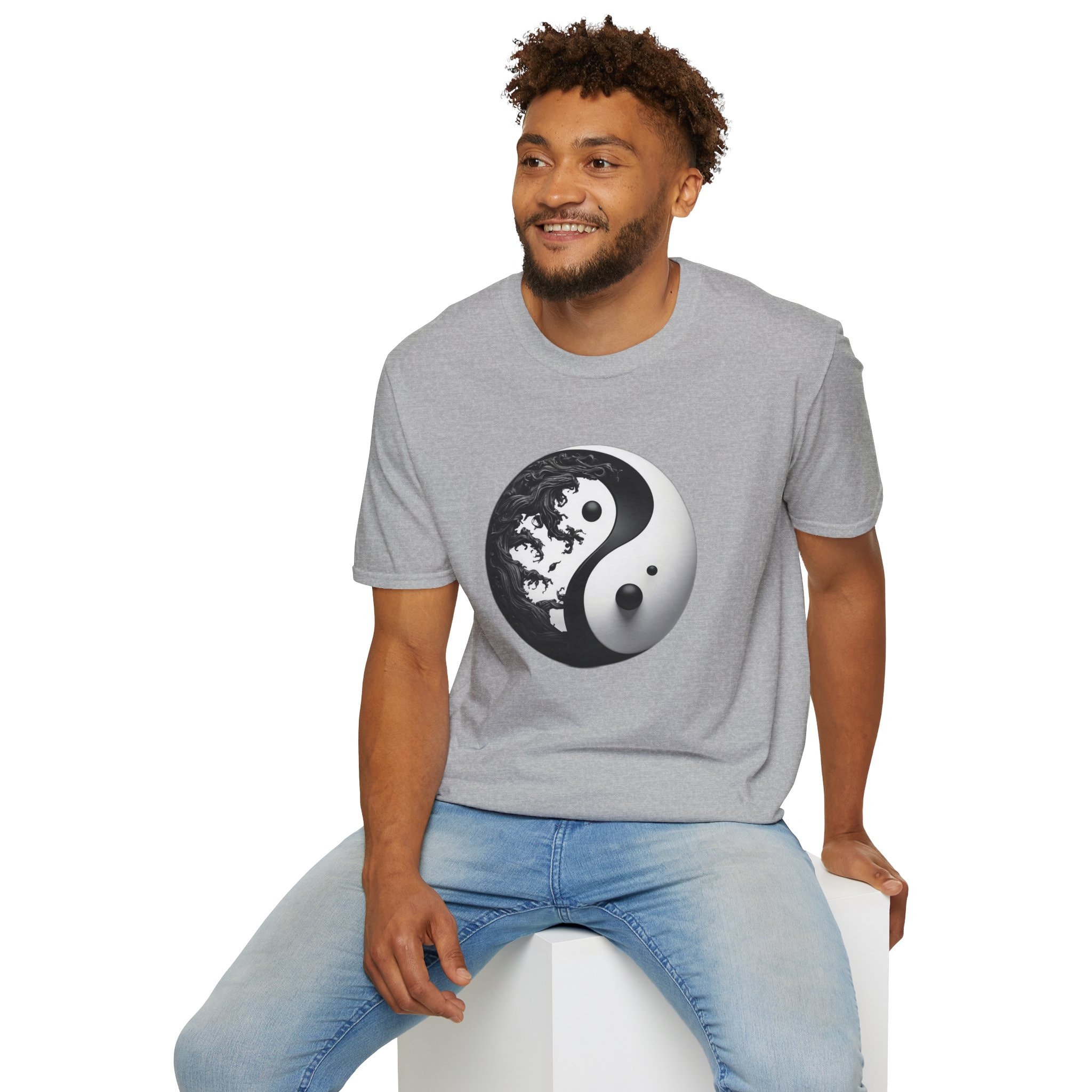 Stylish Yin Yang T-shirt, Zen Shirt, Yin Yang Shirt, Asian Style ...