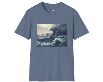 Great Wave Inspired T-shirt, Hokusai Shirt, the Great Wave off Kanagawa ...