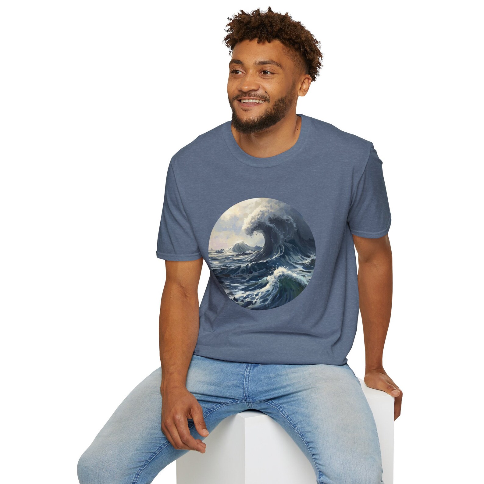 Great Wave Inspired T-shirt, Hokusai Shirt, the Great Wave off Kanagawa ...