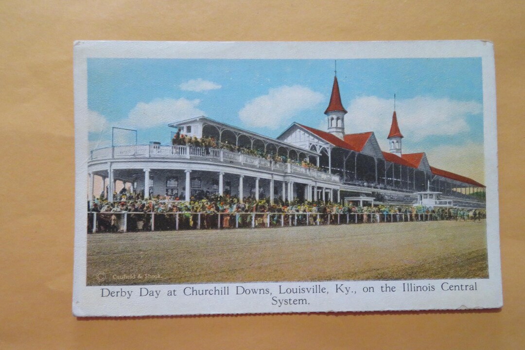Kentucky: Derby Day Churchill Downs Illinois Central Railroad(1920s ...