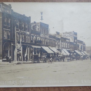 Enid Oklahoma 1909 RPPC Vintage Postcard West Side Square Hotel ...
