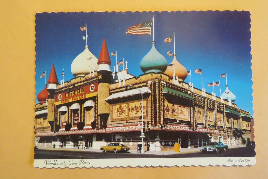 Corn Palace South Dakota 1972 Vintage Postcard/travel Souvenir - Etsy