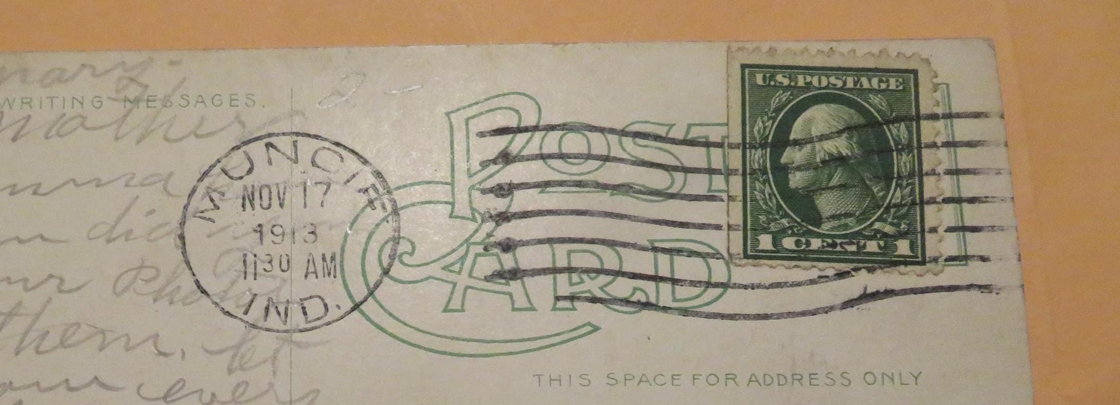 RARE Chapel at Beech Grove Cemetery Church (muncie, Indiana) Antique ...