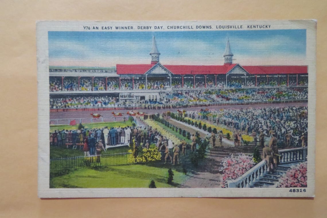 Kentucky: Louisville an Easy Winner Derby Day (1940s) Derby Horse ...