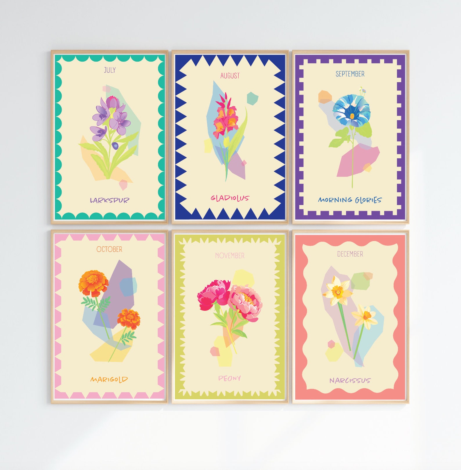 Birth Flower Poster Print - Etsy