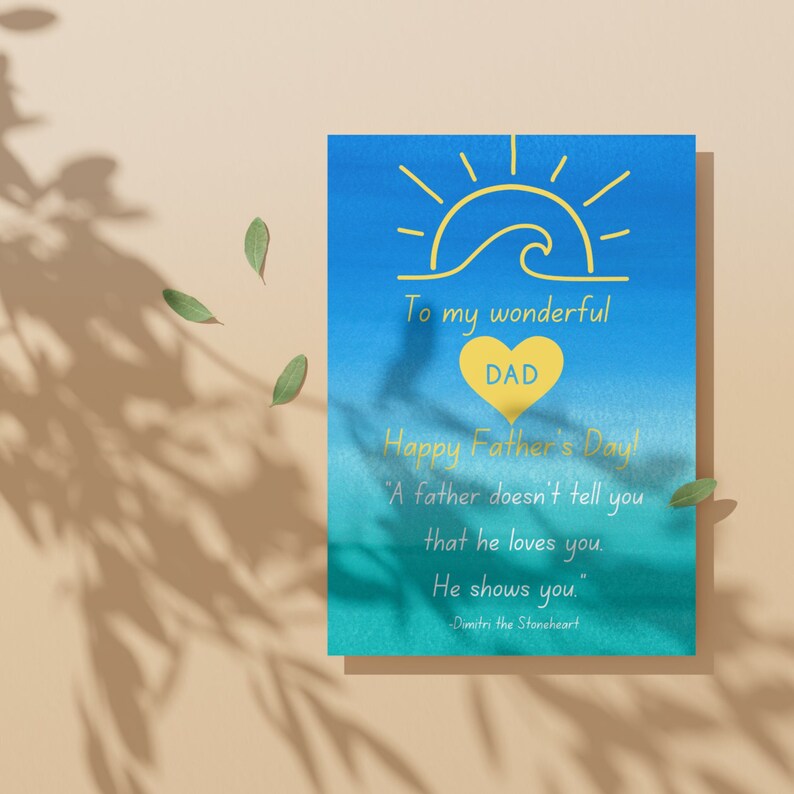 Dad and Child Art, Father's Day DIY Gift, Digital Download Father's Day ...