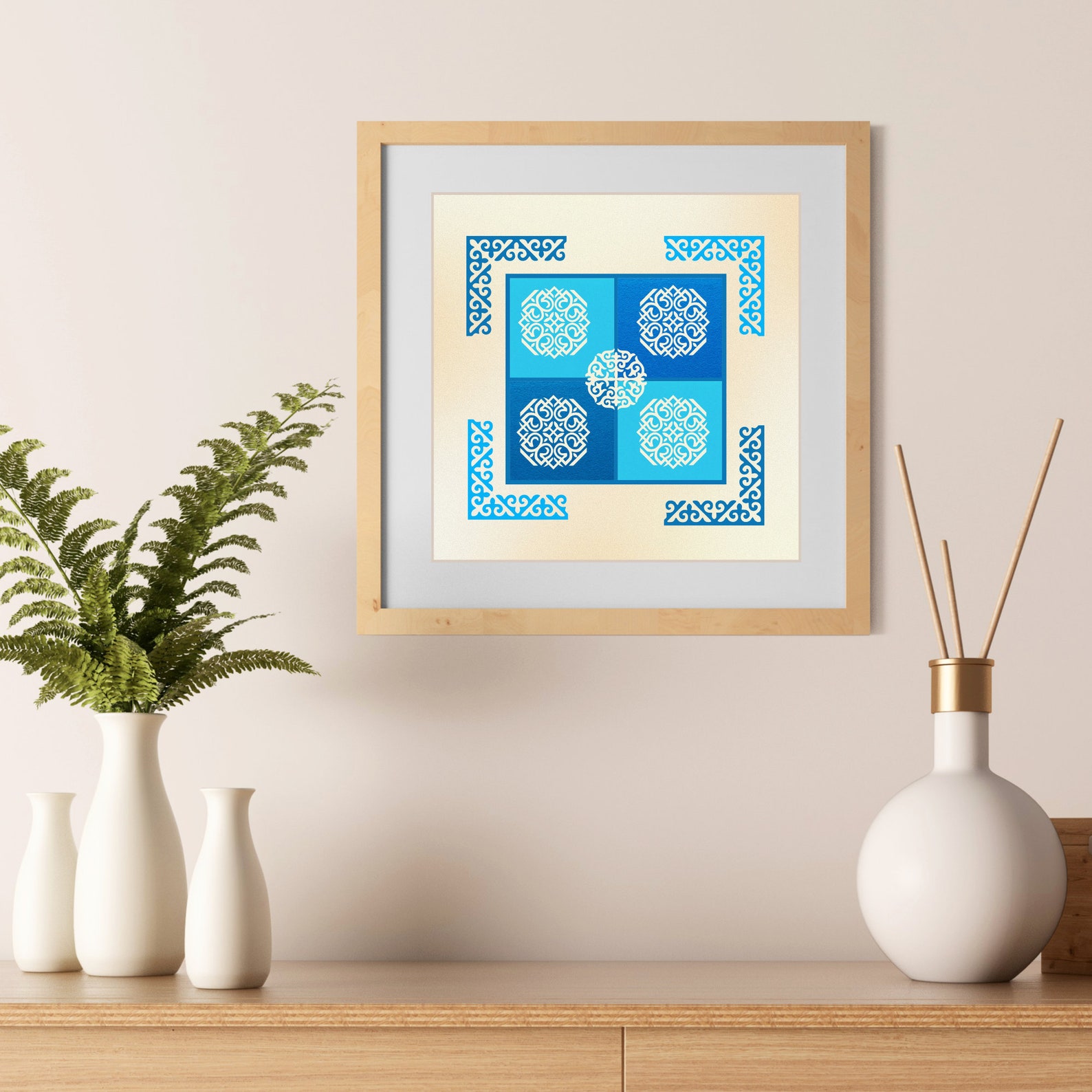 Kyrgyzstan, Kazakhstan, Central Asian Wall Art, Traditional Patterns ...