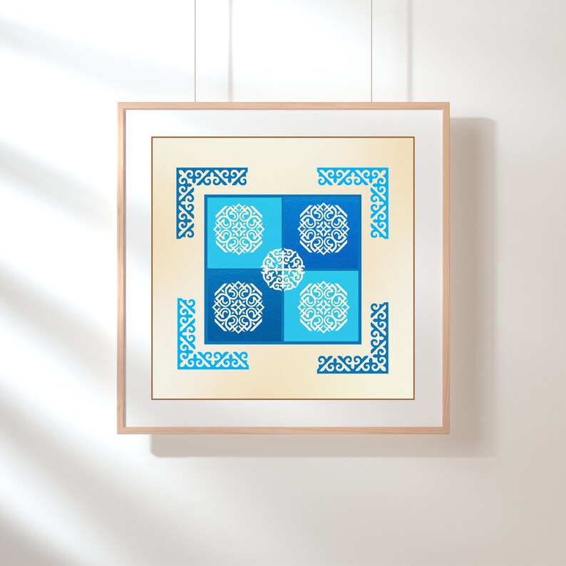 Kyrgyzstan, Kazakhstan, Central Asian Wall Art, Traditional Patterns ...