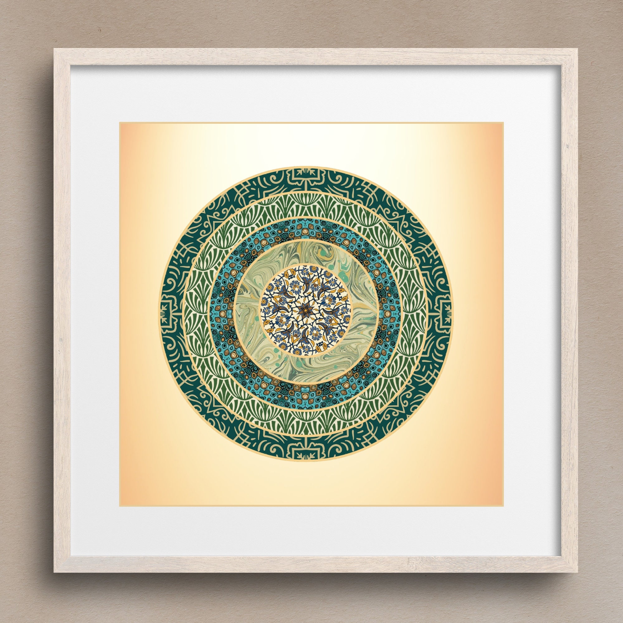 Unity in Diversity Art, Peace & Harmony Art, Bahai-inspired Wall Art ...