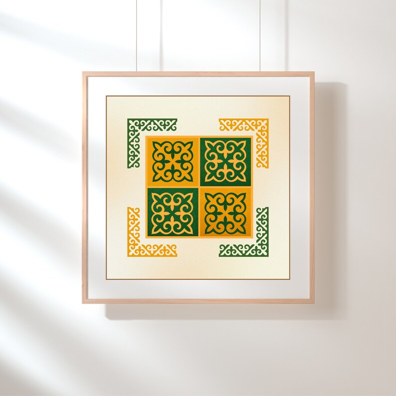 Kyrgyzstan, Kazakhstan, Central Asian Wall Art, Traditional Patterns ...