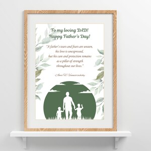 Father's Day Gift, Gift for Dad, Happy Fathers Day, Printable Gift for ...