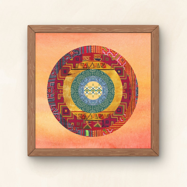 Unity in Diversity, Bahai-inspired Wall Art, Peace Art, Harmony ...