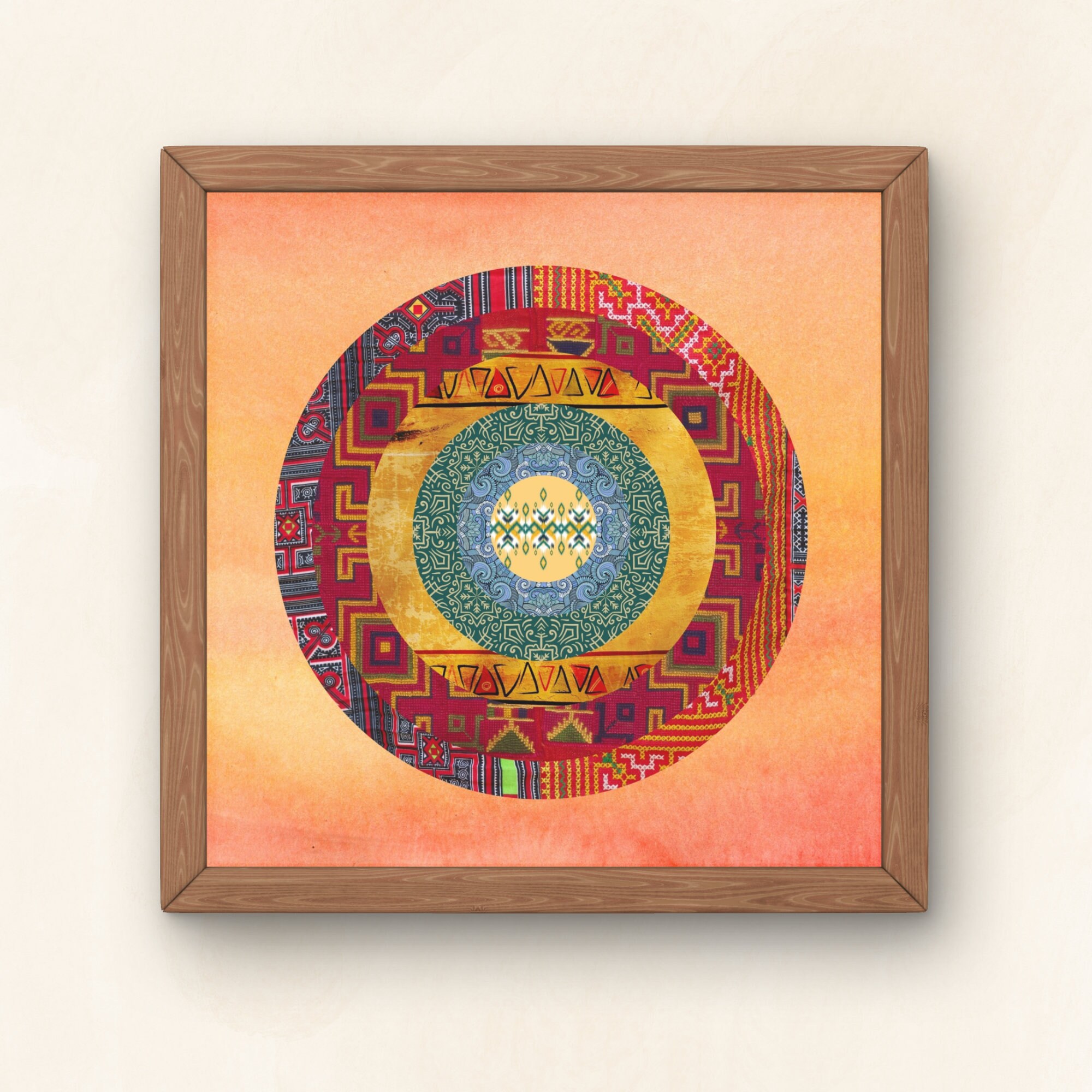 Unity in Diversity, Bahai-inspired Wall Art, Peace Art, Harmony ...