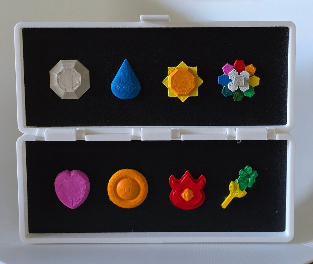 3D Printed Fan Made Pokemon Gen 1 Gym Badges - Etsy