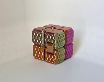 3D Printed Infinity Fidget Cube Tiktok Toy for ADHD and Stress Relief ...