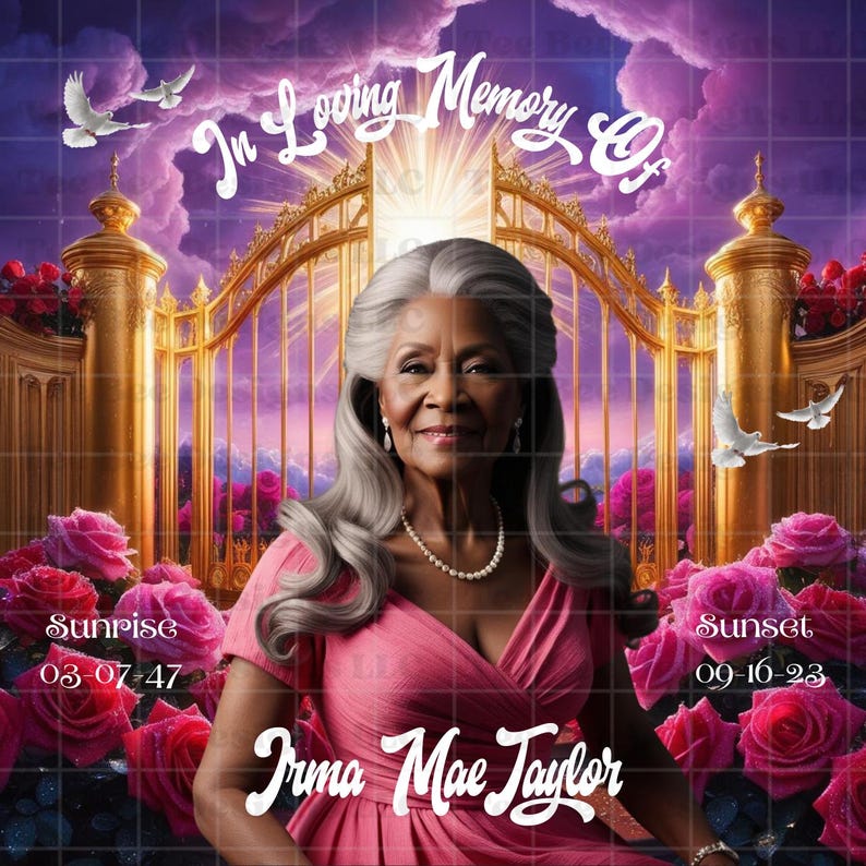 Editable Memorial Templates With Golden Gates, Canva Editable, T-shirt ...