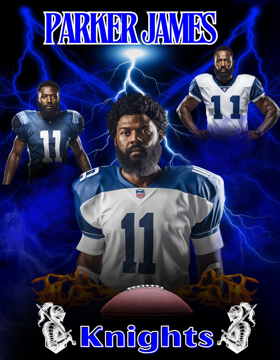 Editable Football Designs, Canva Editable, Football Season, T-shirt ...