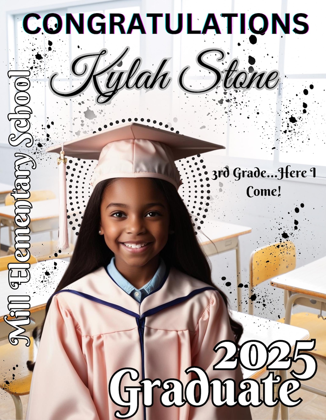 Editable Pre-school Designs, Elementary School Designs, Grad Canva ...