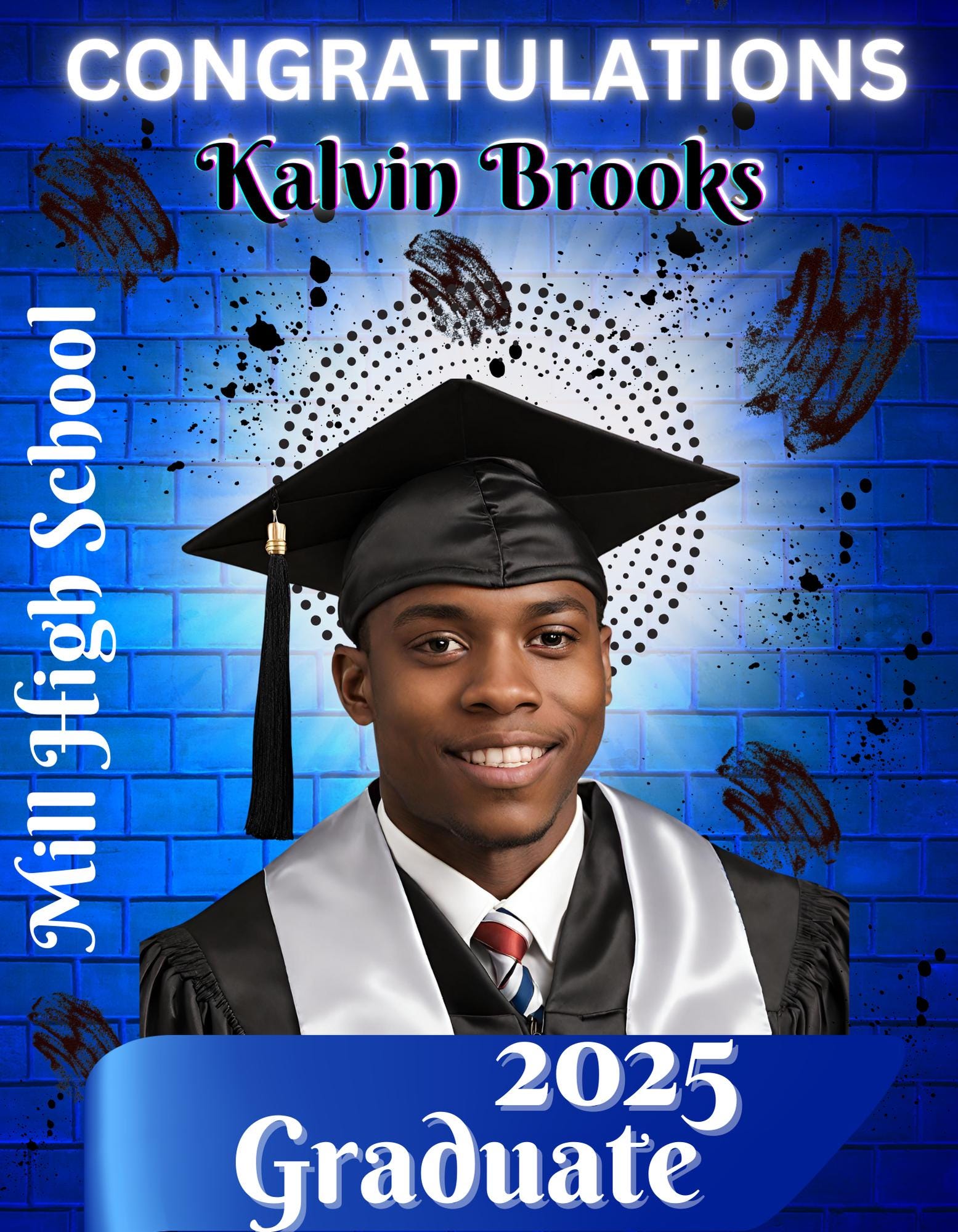 Editable 2025 Graduation Designs, Class of 2025, Grad 2025 Canva ...