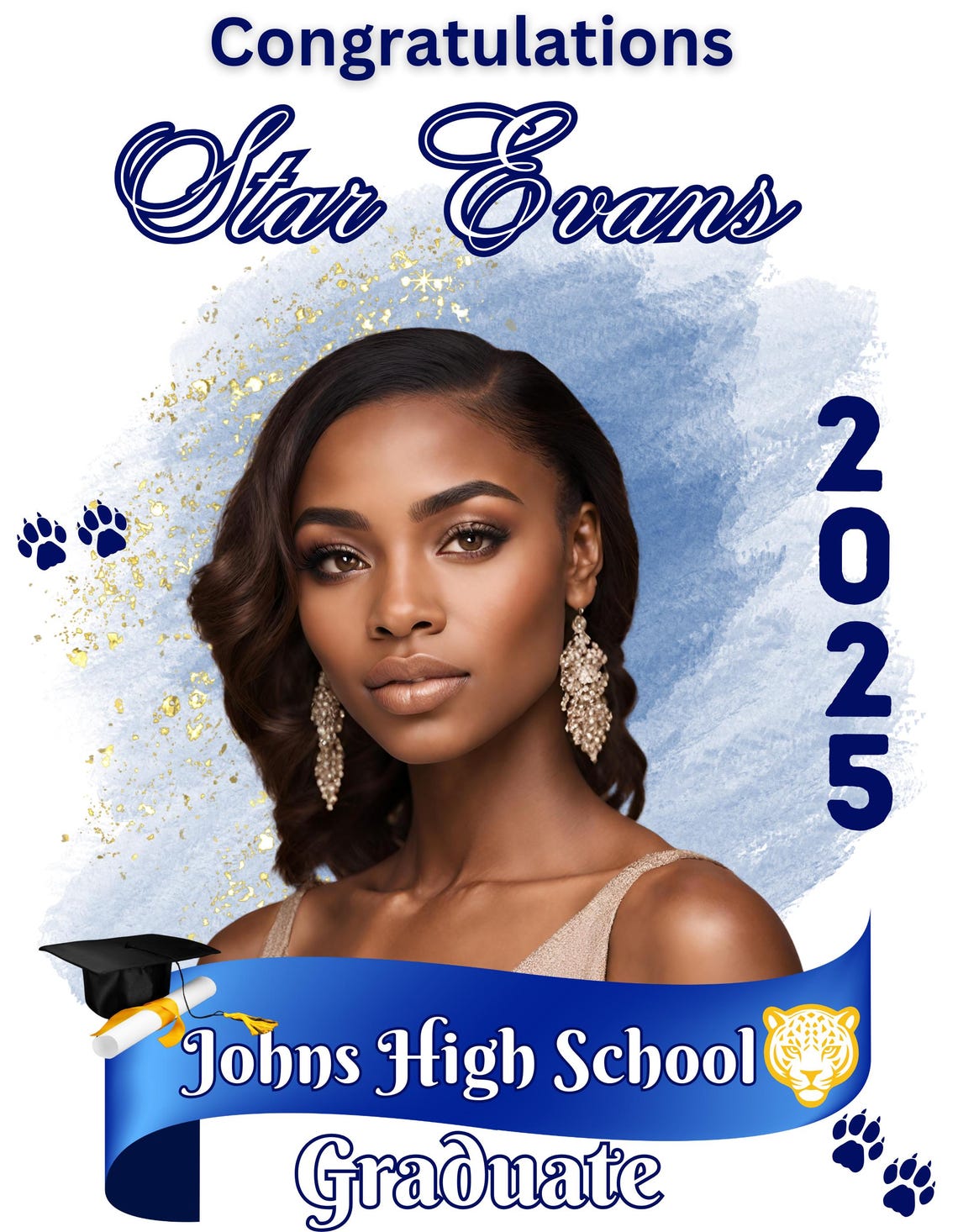 Editable 2025 Graduation Designs, Class of 2025, Grad 2025 Canva ...