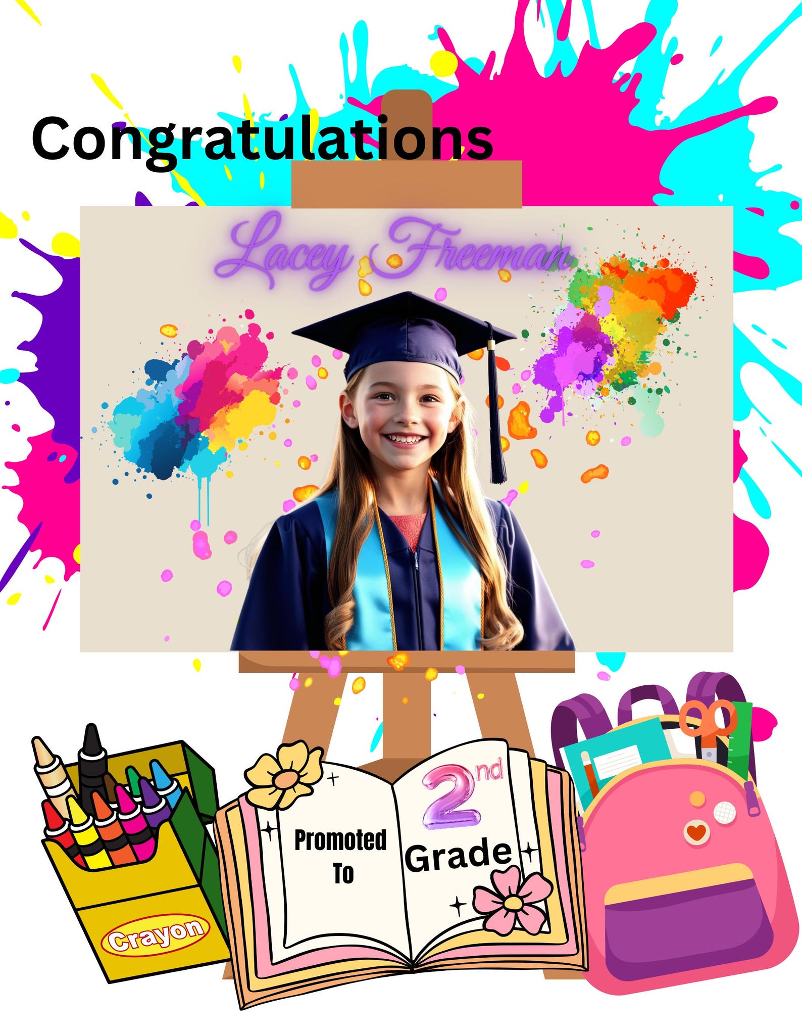 Editable Pre-school Designs, Elementary School Designs, Grad Canva ...