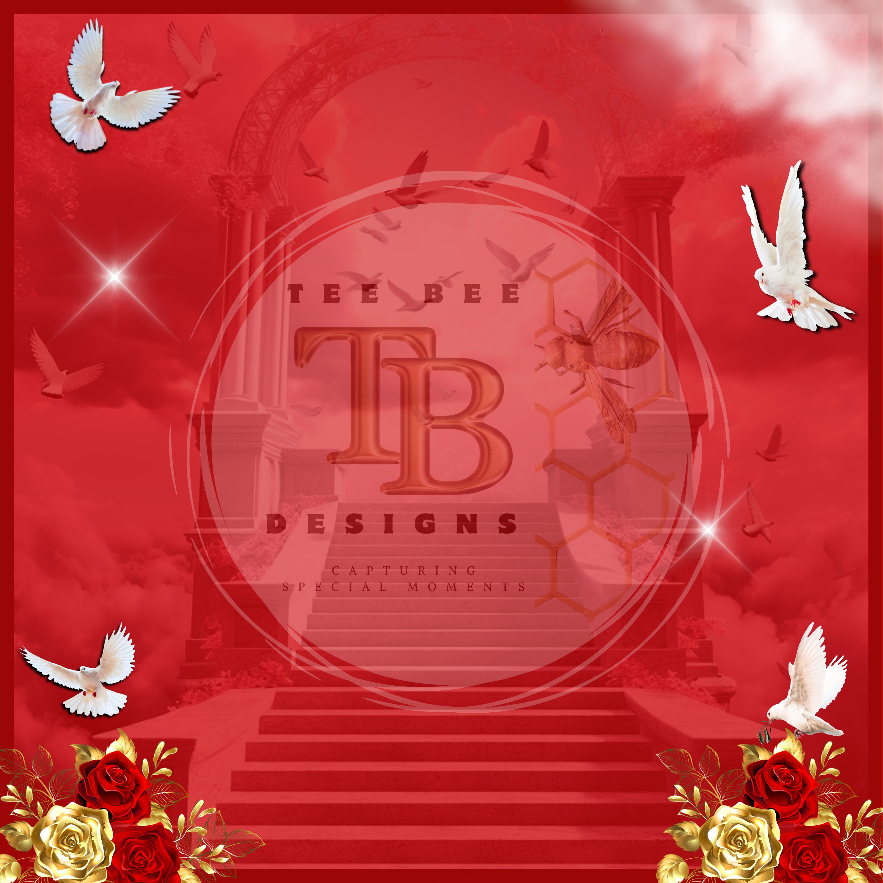 Red Memorial Design, PNG T-shirt Design, Rest in Peace, in Loving ...