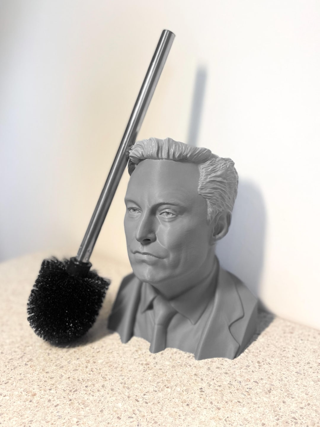 Elon Musk Toilet Brush Holder - Frydyworks Official – Funny Gag Gift ...