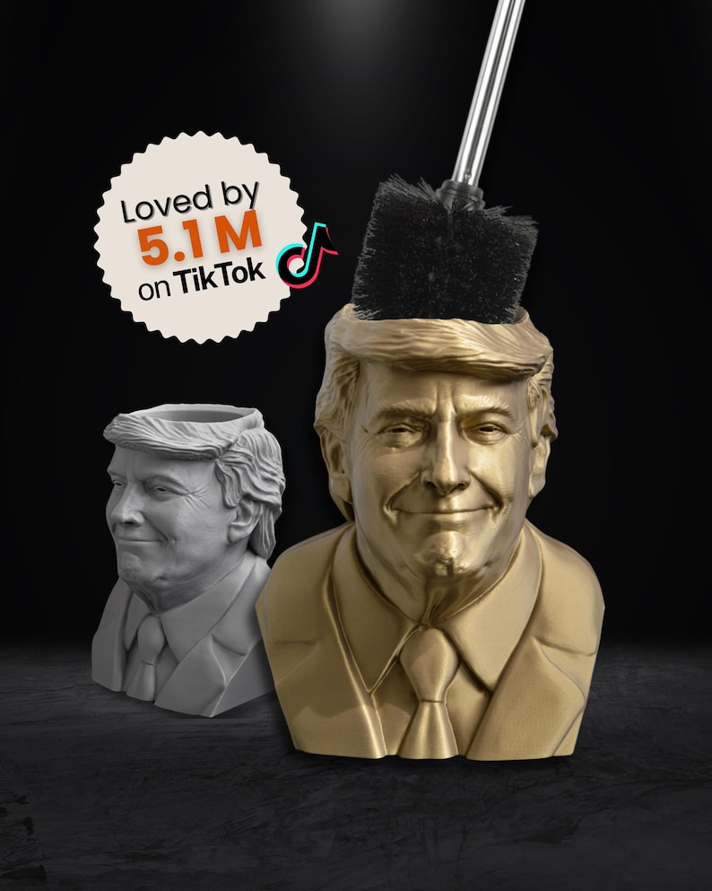 Trump Toilet Brush Holder. Frydyworks Official Funny Political Gag Gift ...