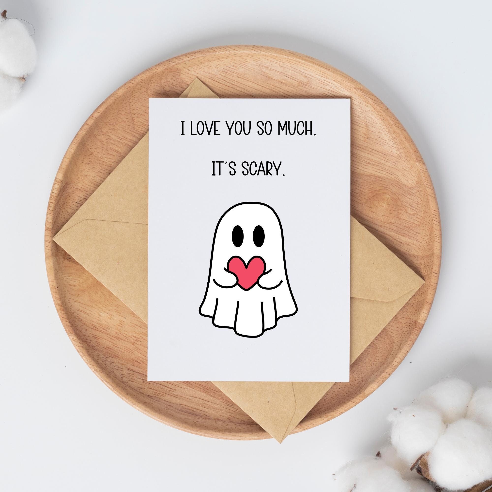 Ghost Anniversary Card for Husband, Spooky Cards for Girlfriend ...