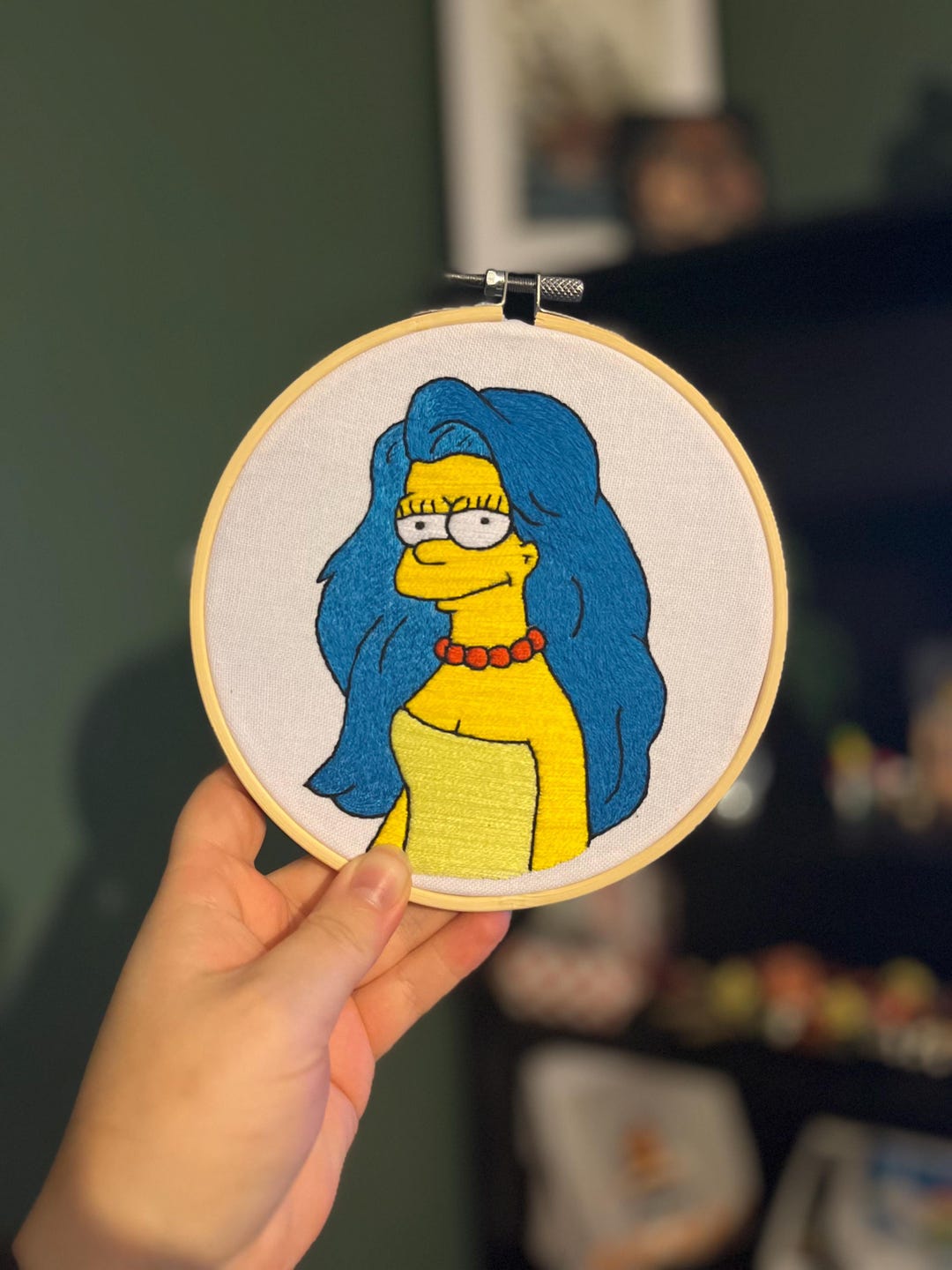 Marge Simpson Hand Embroidery - Etsy