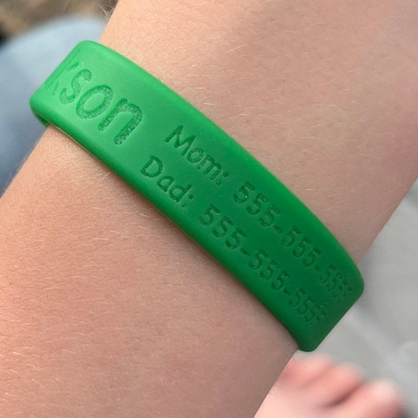 Child Id Emergency Bracelet - Etsy