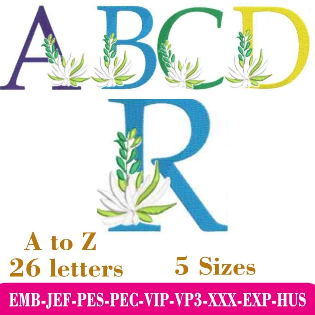 High Quality Decorative Plant Alphabet Monogram 26 Letters From A to Z ...