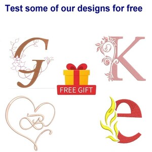 Heart Monogram Alphabet: Letters A to Z for Machine Embroidery, Adorned ...