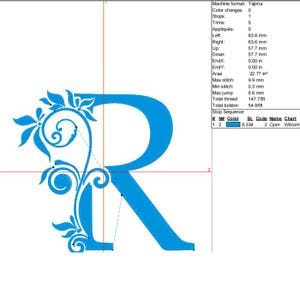 Charming Monogram Alphabet Letters A to Z Machine Embroidery Letter ...