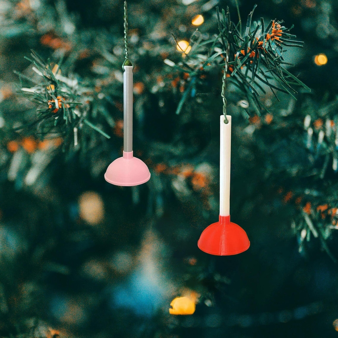 Plunger Ornament for Christmas Tree. Xmas Plunger Ornament. Fun ...