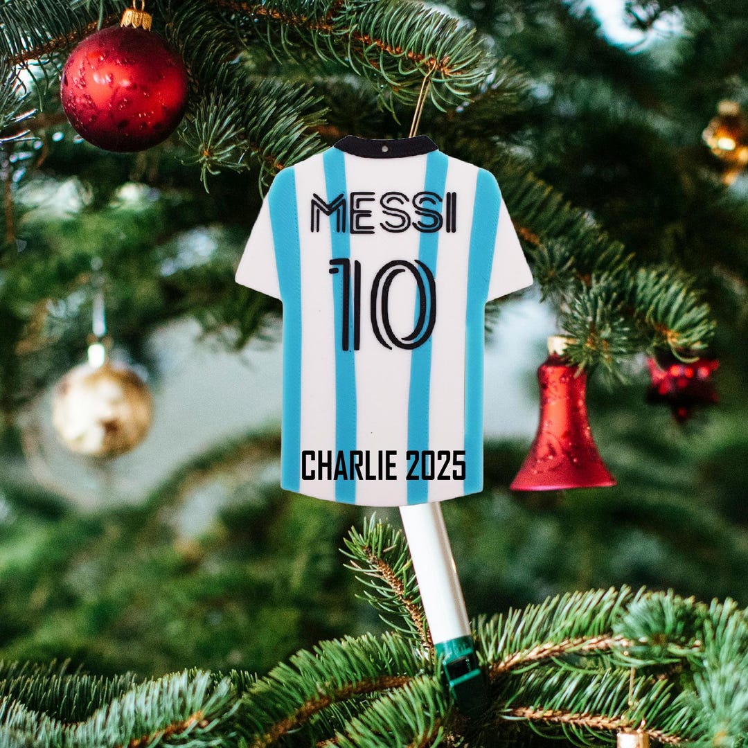 Personalized Messi Ornament for Christmas Trees | Messi Ornaments for ...