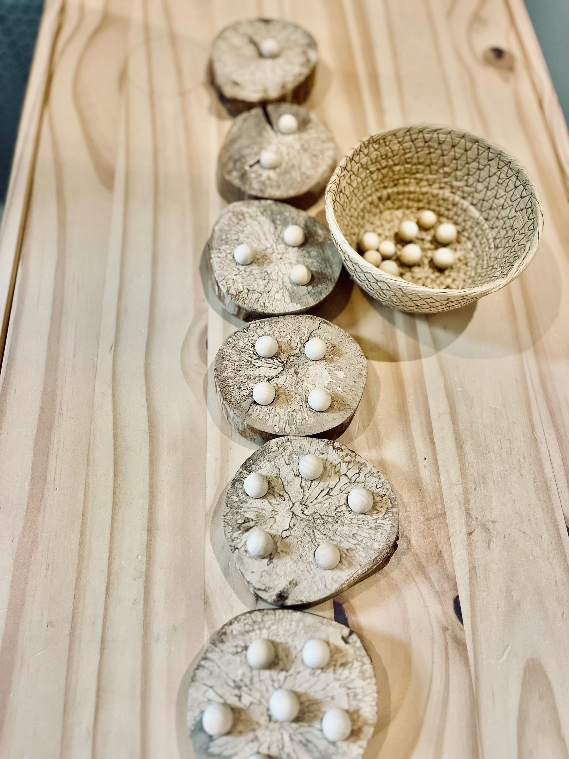 Wooden Washer Wooden Ball Fine Motor Skills Preschool Montessori Tree ...