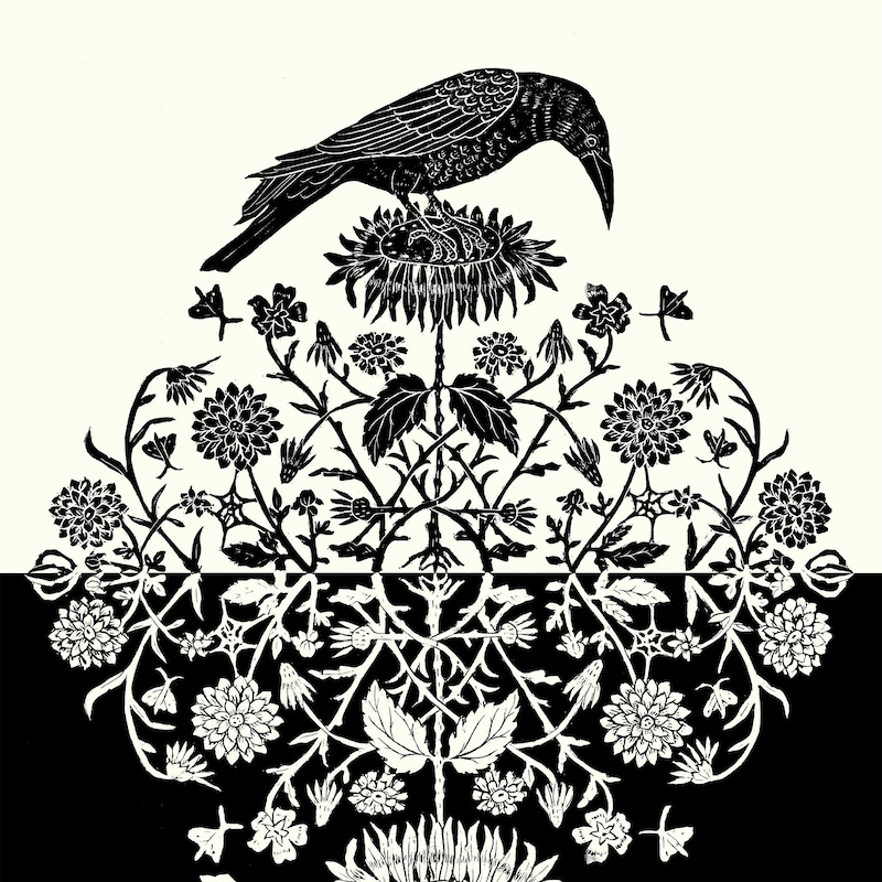 Crow Linocuts - Etsy