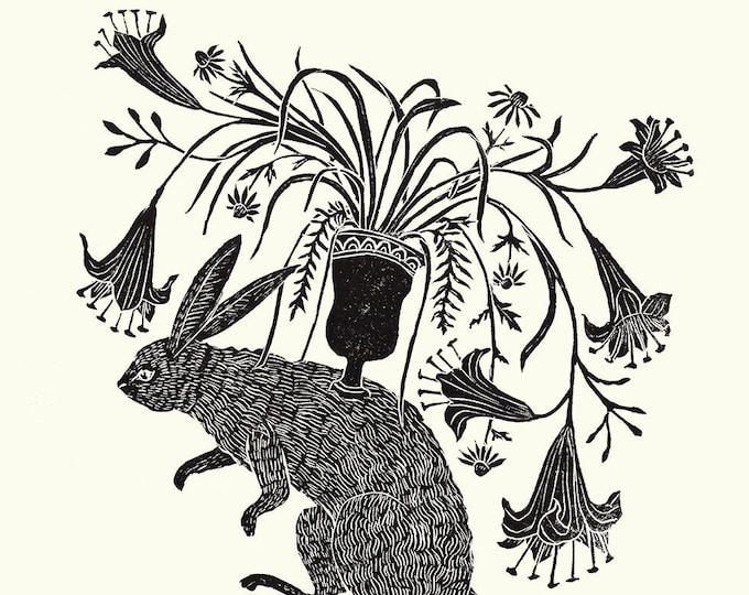 The Spring Hare - Print - Etsy