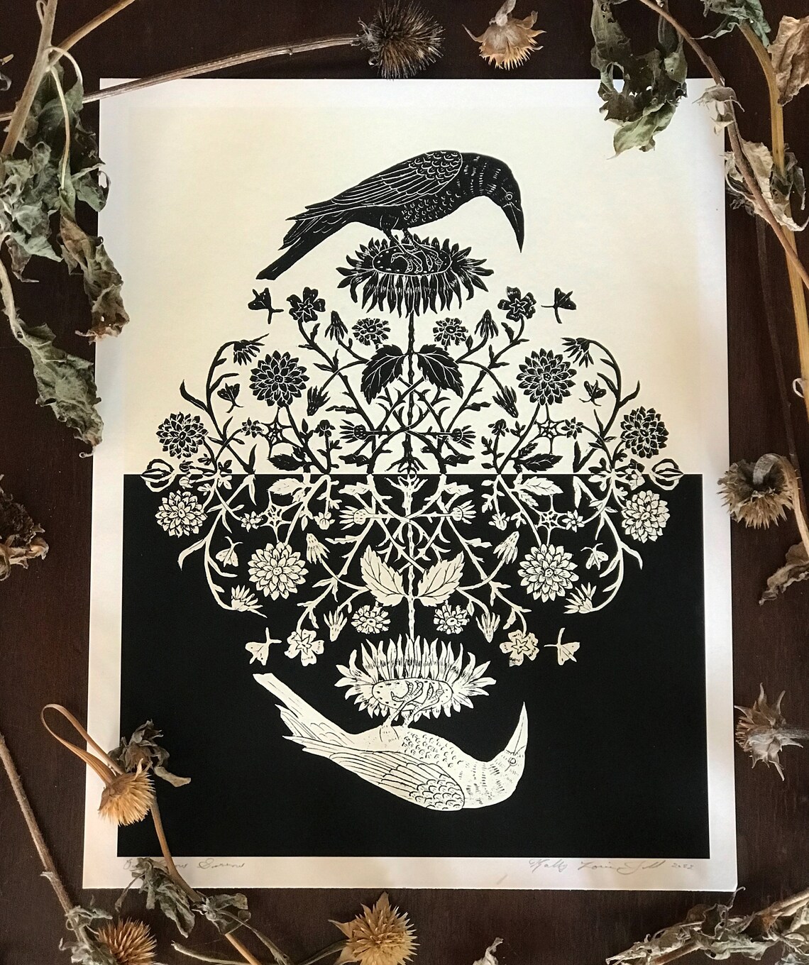 One Crow Sorrow - Print - Etsy