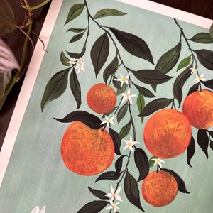Moths in the Orange Tree Print - Etsy