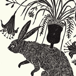 The Spring Hare Print - Etsy