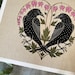 Bleeding Heart Crows - Botanical Crows - Art Print - Etsy Canada