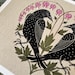 Bleeding Heart Crows - Botanical Crows - Art Print - Etsy