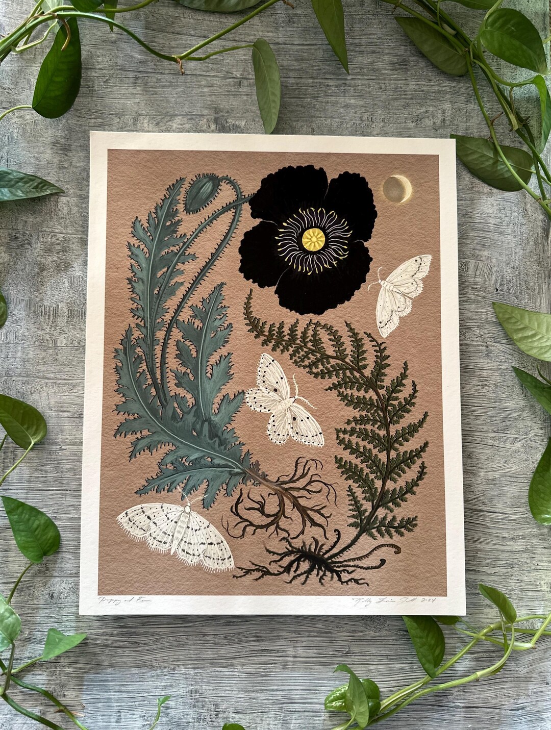 Poppy and Fern - Print - Etsy