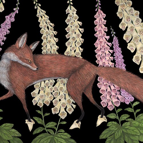 Foxgloves Print - Etsy