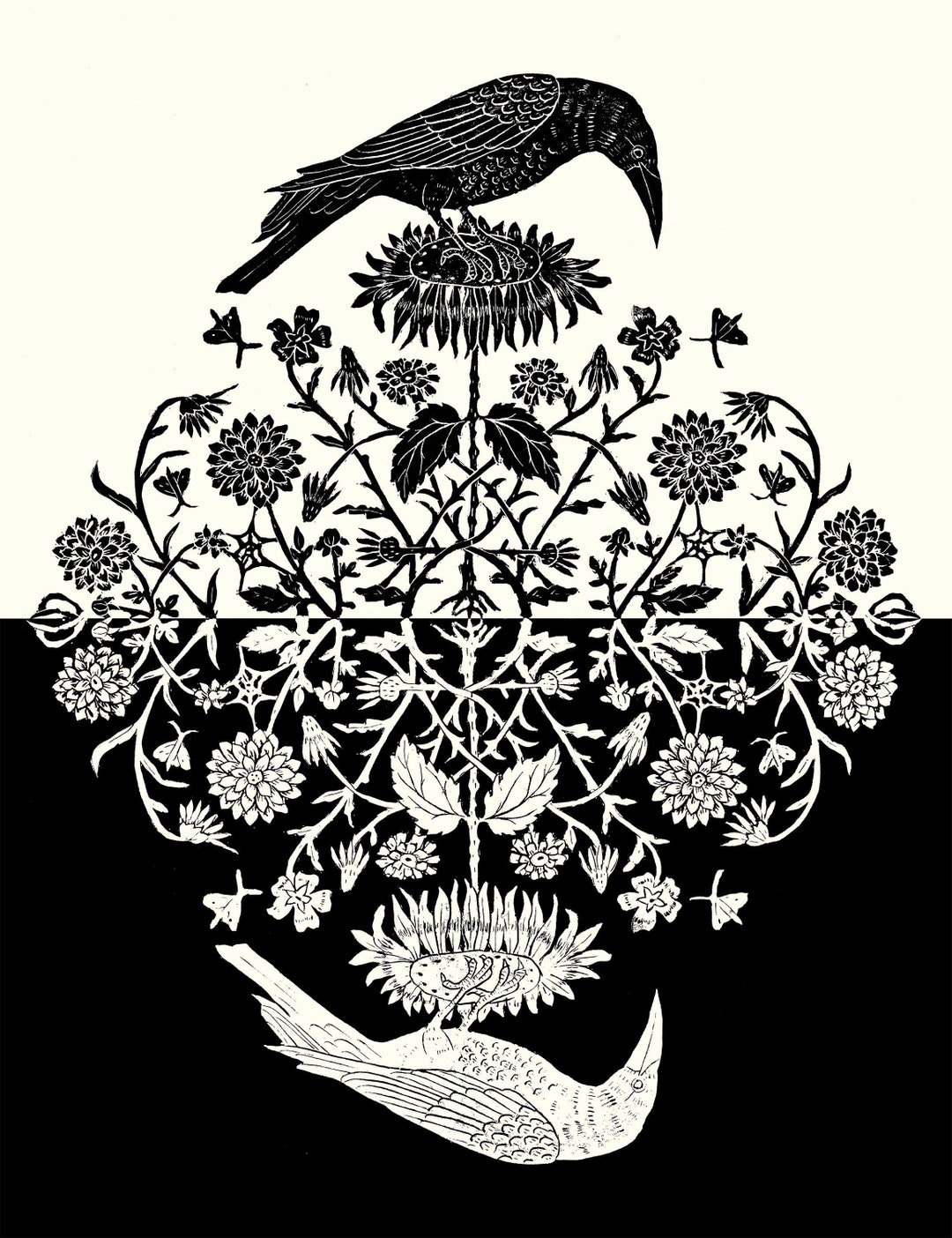 One Crow Sorrow - Print - Etsy