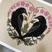 Bleeding Heart Crows - Botanical Crows - Art Print - Etsy Canada